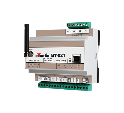 MT-021 - moduł SMS/e-mail/GPRS do monitorowania, alarmowania i sterowania - Inventia.pl