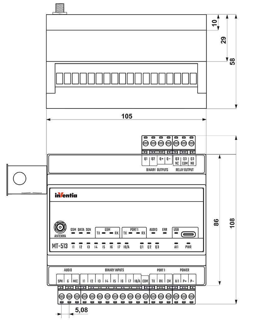 MT-513 – specjalizowany moduł alarmowy dla wind - Inventia.pl